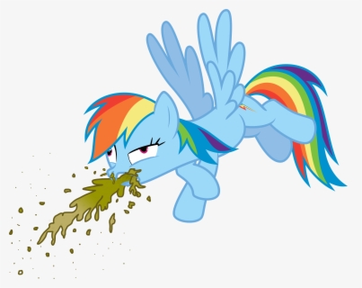 Rainbow Dash Throw Up , Free Transparent Clipart - ClipartKey