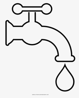Tap Coloring Page - ภาพ ระบายสี ก๊อก น้ำ , Free Transparent Clipart ...