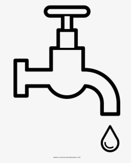 Tap Coloring Page - ภาพ ระบายสี ก๊อก น้ำ , Free Transparent Clipart ...
