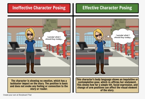 Drawing Storyboards Body Language - Character Structure , Free ...