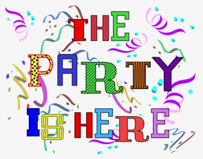 Transparent Party Word Png - Clickety Clock Word Party , Free ...