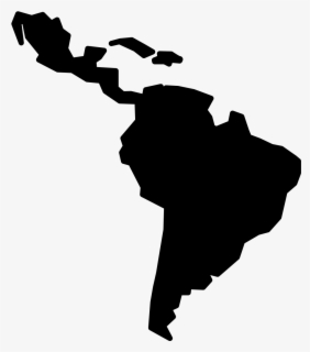Transparent America Outline Clipart - Latin America Map Png , Free ...