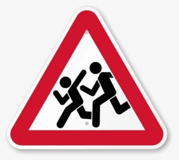 Triangular Road Sign - Signs In Different Countries , Free Transparent ...