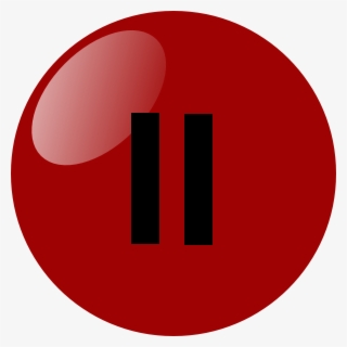 Pause Button Dark Red Svg Clip Arts - Circle , Free Transparent Clipart ...