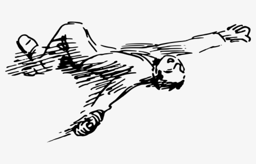 Deadth Clipart Dead Body Outline - Dead Body Line Art , Free ...