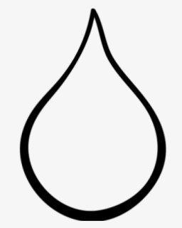 Outline Of A Raindrop - Line Art , Free Transparent Clipart - ClipartKey