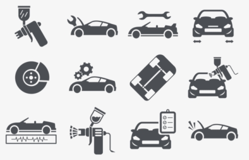 Auto Body Icons Vector - Car Body Repair Icon , Free Transparent ...