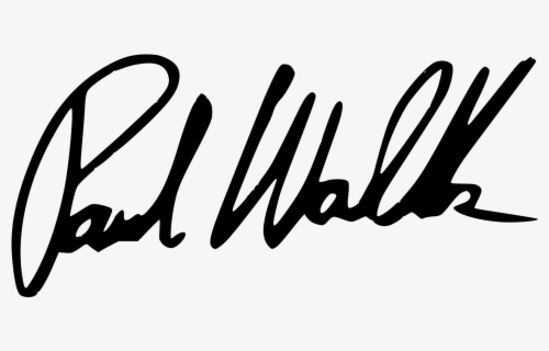 Transparent White Walker Png - Paul Walker Signature Sticker , Free ...