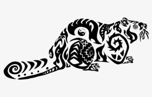 Native American Beaver Tattoo , Free Transparent Clipart - ClipartKey