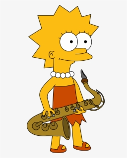 Transparent Sax Clipart - Cool Lisa Simpson Vector , Free Transparent ...