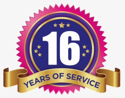 Happy 16 Year Work Anniversary Clipart , Png Download - Celebrating 16 ...