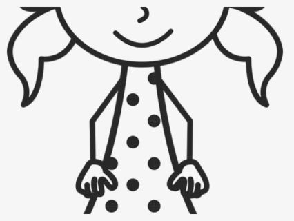 Stick Figure Face Png - Girl Face Clipart Black And White , Free ...