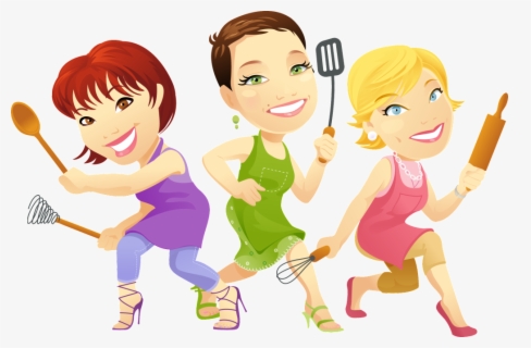 Too Many Cooks - Cartoon , Free Transparent Clipart - ClipartKey