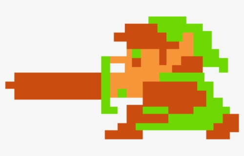 Transparent 8 Bit Clipart - Legend Of Zelda 8 Bit Link , Free ...
