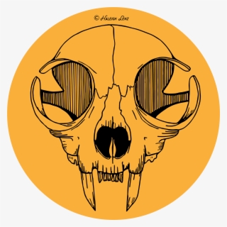 Clipart Skull Cat - Easy Drawn Cat Skull , Free Transparent Clipart ...