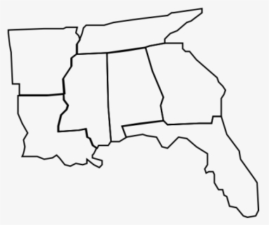 Southeast Usa Line Drawing , Free Transparent Clipart - ClipartKey