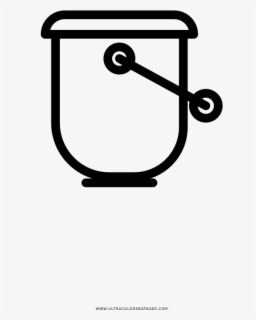 Paint Bucket Coloring Page , Free Transparent Clipart - ClipartKey