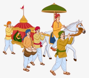 Hindu Marriage Png - Hindu Wedding Couple Png , Free Transparent ...