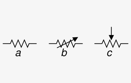 Simbol Variable Resistor Variable Resistor Potentiometer Symbol