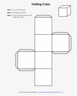 Cube Net Folded - Cuboid Nets Of Shapes , Free Transparent Clipart ...