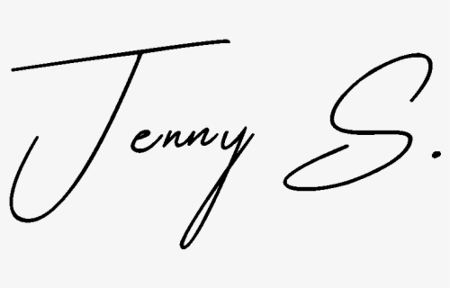 Jenny Shryock Signature - Line Art , Free Transparent Clipart - ClipartKey