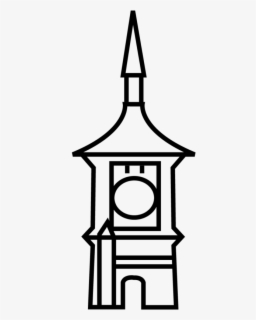 Clock Tower Coloring Page - Illustration , Free Transparent Clipart ...