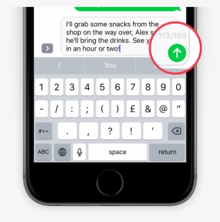 Transparent Iphone Text Bubble Png - Keyboard Ui Ios Numeric , Free ...
