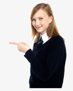 Women Pointing Left Png Image , Free Transparent Clipart - ClipartKey