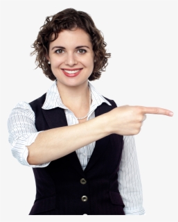 Women Pointing Right Png Image , Free Transparent Clipart - ClipartKey