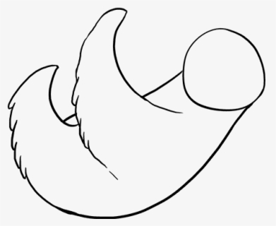 How To Draw Sloth - Line Art , Free Transparent Clipart - ClipartKey