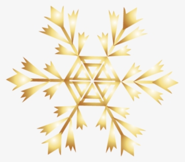Gold Clip Art Image - Transparent Background Gold Snowflake Clipart ...