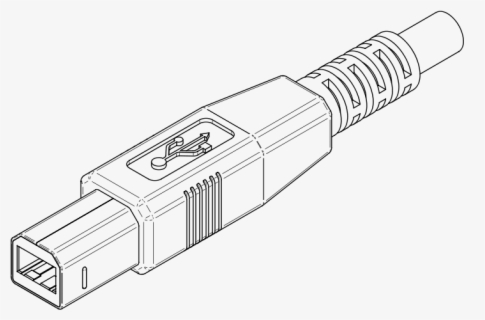 Clip Art Library File Type B Plug - Type A Usb Connector Dimensions ...