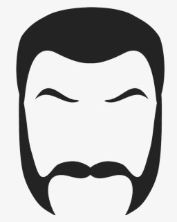 Friendly Mutton Chops Rubber Stamp Clipart , Png Download , Free ...