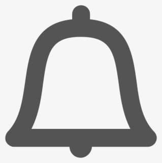Grey Bell Outline Transparentpng Image Free To Download - Notification ...