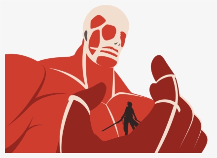 Transparent D Colossal - Minimalist Wallpaper Attack On Titan , Free ...