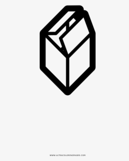 Semi-open Box Coloring Page - Picto Boite Retour , Free Transparent ...