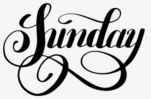 Надпись Sunday , Free Transparent Clipart - ClipartKey