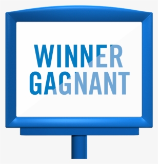 Screen Displaying Winner/gagnant - Sign , Free Transparent Clipart ...