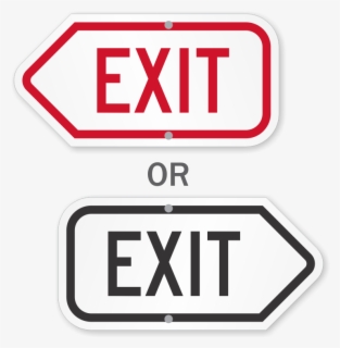 Directional Exit Signs - Exit Only Sign , Free Transparent Clipart ...