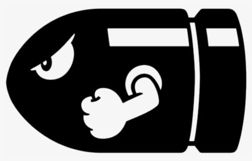 Drawn Mario Bullet - Super Mario Bullet Bill , Free Transparent Clipart ...