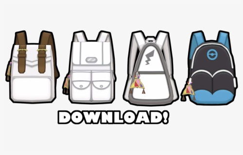 Clipart Backpack 3 Bag - Mmd Pokemon Sun And Moon , Free Transparent ...