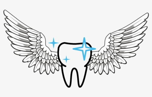 Tooth Fairy Rominger Dental - Angel Wings Drawing Png , Free ...