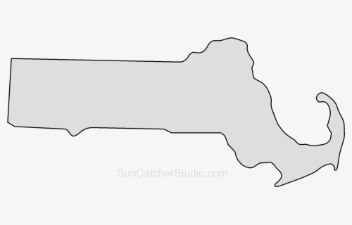 Clip Art Outline Printable State Shape - Outline Massachusetts Map No ...