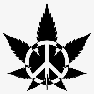 Plant,leaf,symbol - Black And White Weed Logo , Free Transparent ...