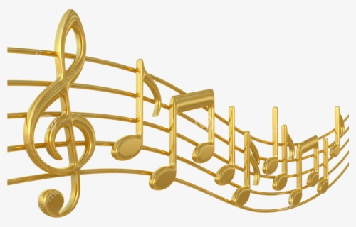 Gold Musical Notes Clipart , Png Download - Gold Musical Notes ...