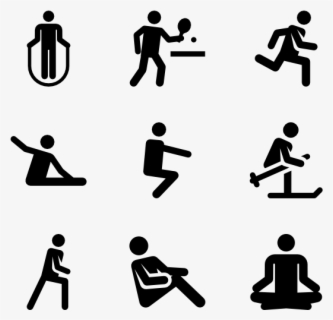 Exercise Clipart Regular Exercise - Gym Pictogram , Free Transparent ...