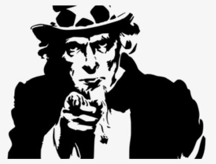 Middle Finger Clipart - Uncle Sam Pointing , Free Transparent Clipart ...