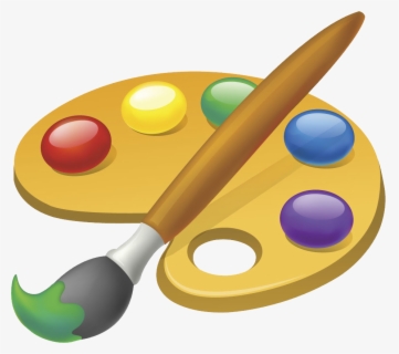 Transparent Paint Palette Png - Art Brush Cartoon , Free Transparent ...