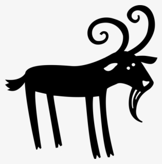 Vector Illustration Of Domestic Billy Goat - Vector Graphics , Free ...