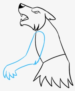 How To Draw Werewolf - Line Art , Free Transparent Clipart - ClipartKey